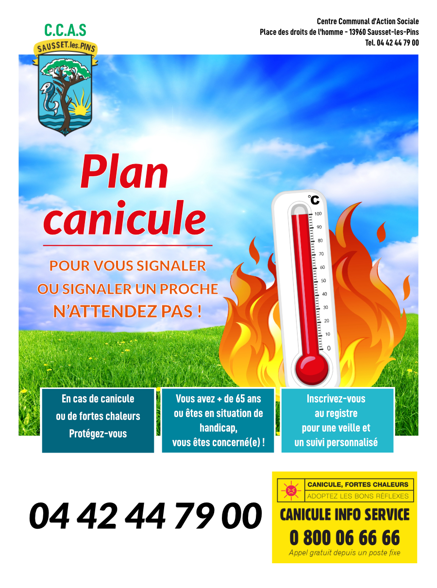 Plan Canicule été 2023 | Sausset-les-Pins