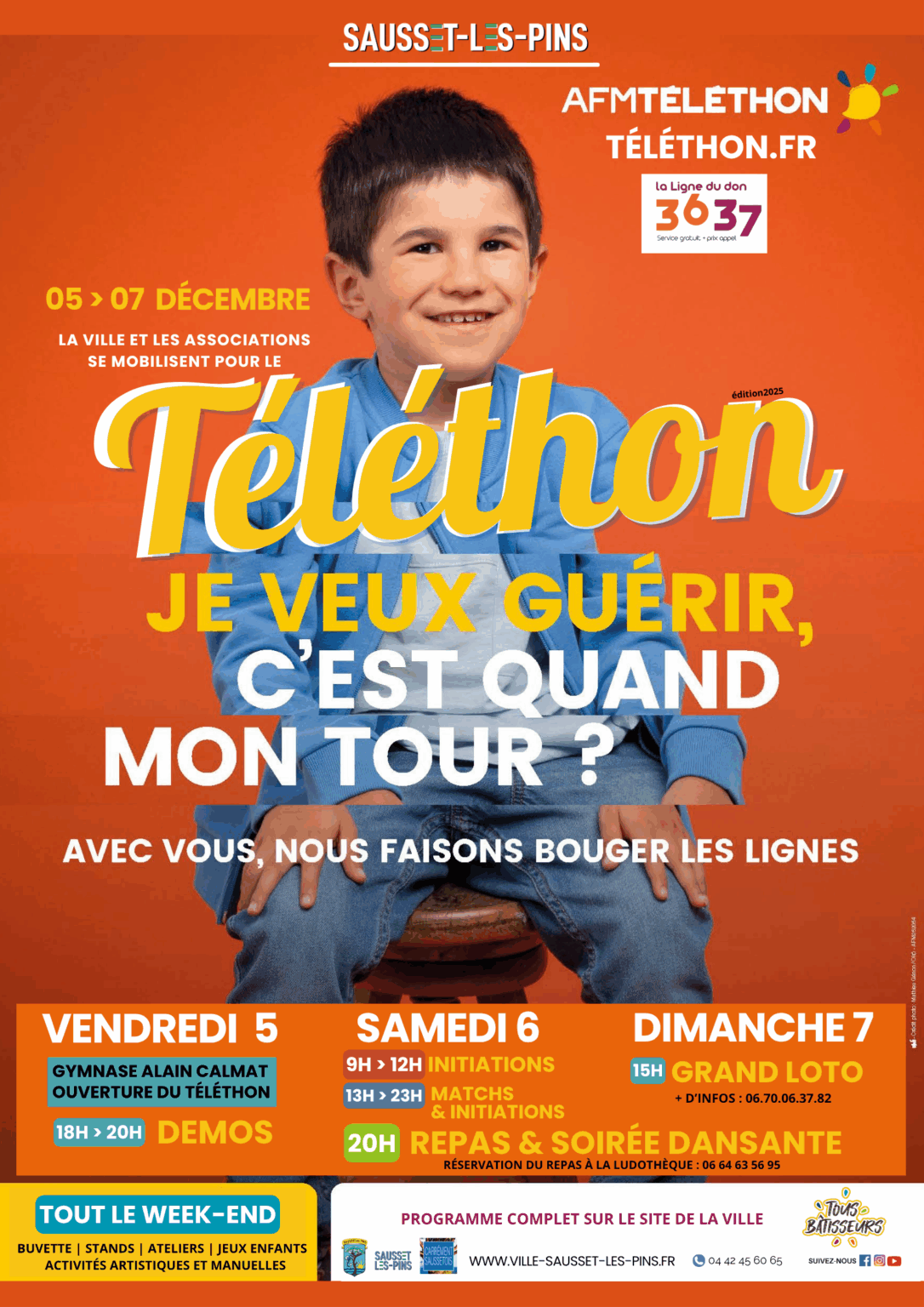 Téléthon affiche | Sausset-les-Pins